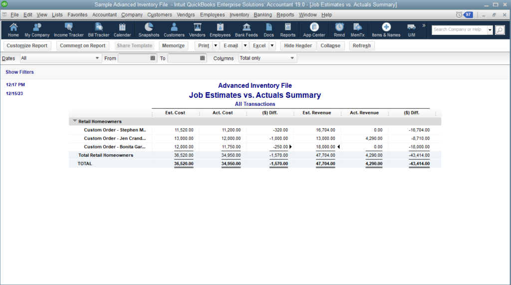 QuickBooks Desktop - How to Use Customer Estimates | ebs Associates, Inc.